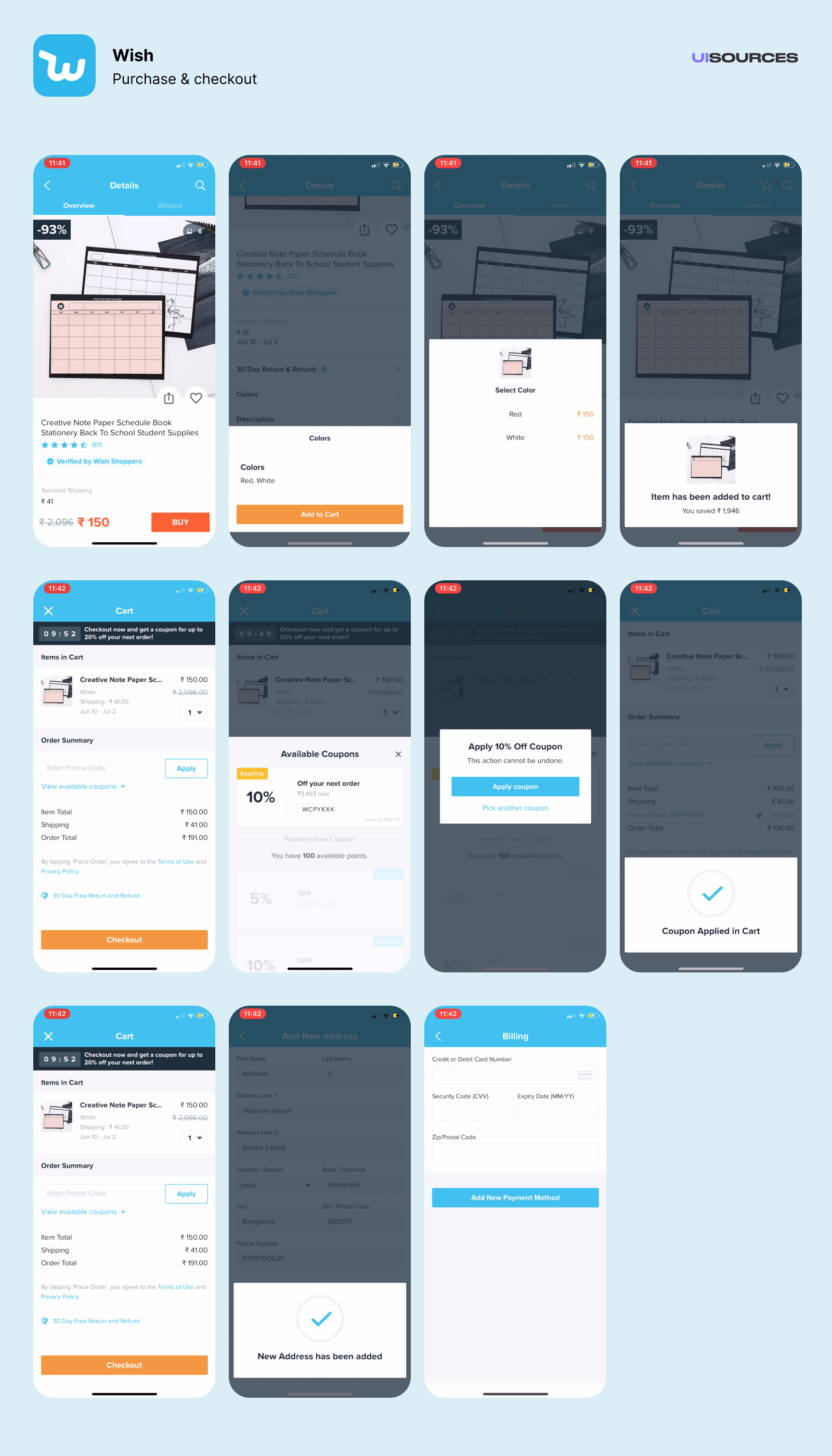 Cred - Payments & Checkout Screenshots | UI Sources