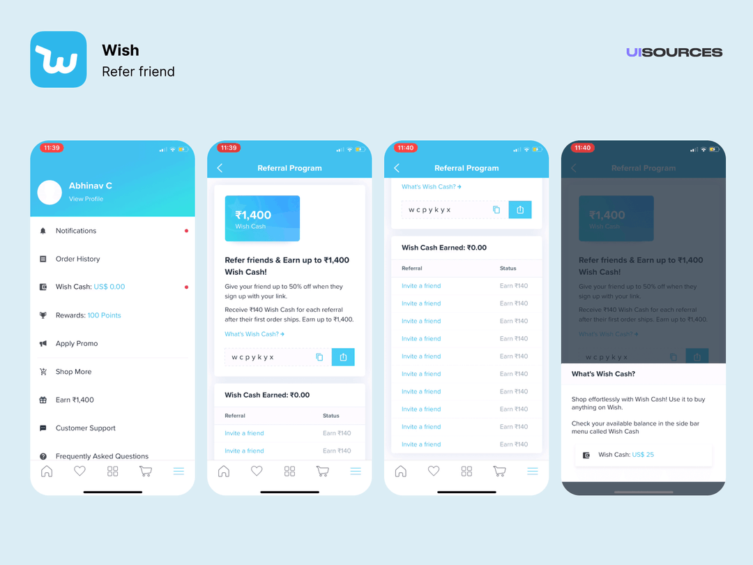 Wish - Payments & Checkout Screenshots | UI Sources
