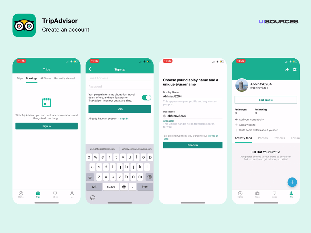 TripAdvisor App - Hotels & Restaurants | UI Sources