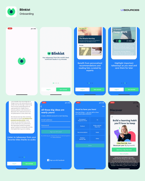 Blinkist App - Read insights from bestsellers | UI Sources