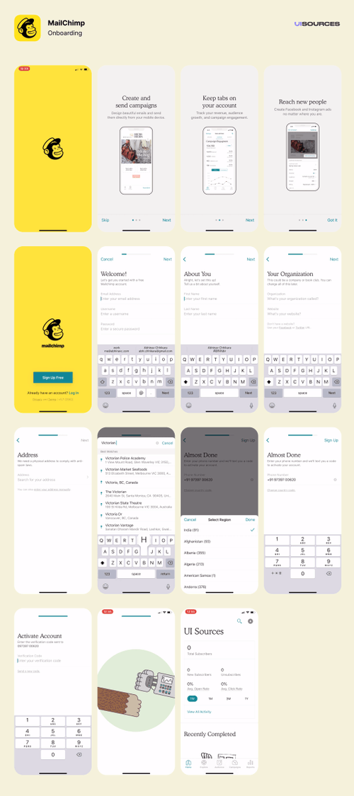 MailChimp - App Store Screenshots Screenshots | UI Sources