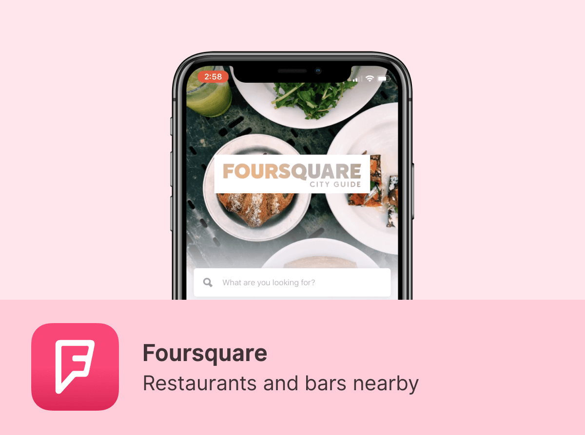 Foursquare App - Restaurants and bars nearby | UI Sources
