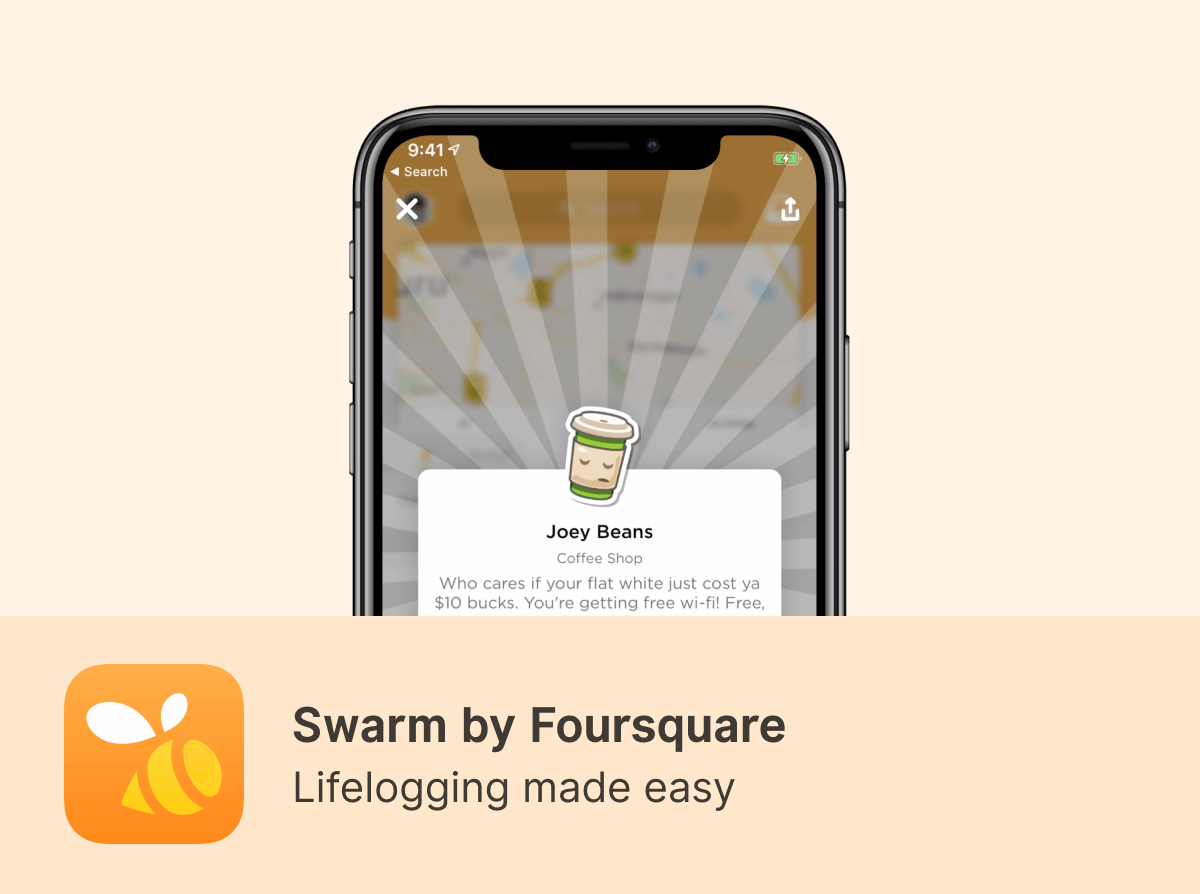 Swarm by Foursquare App - Lifelogging made easy | UI Sources