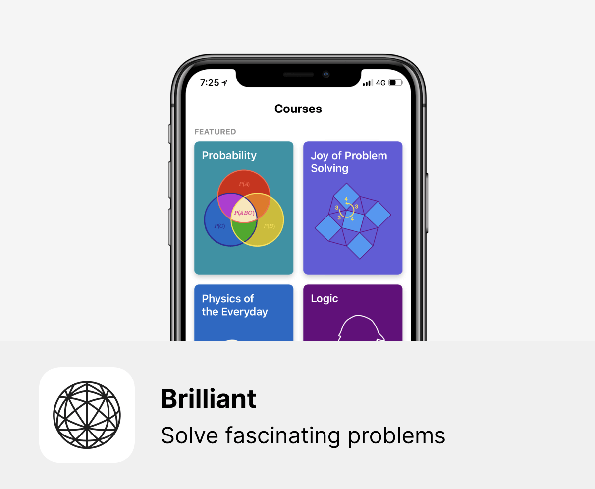Brilliant App - Solve fascinating problems | UI Sources