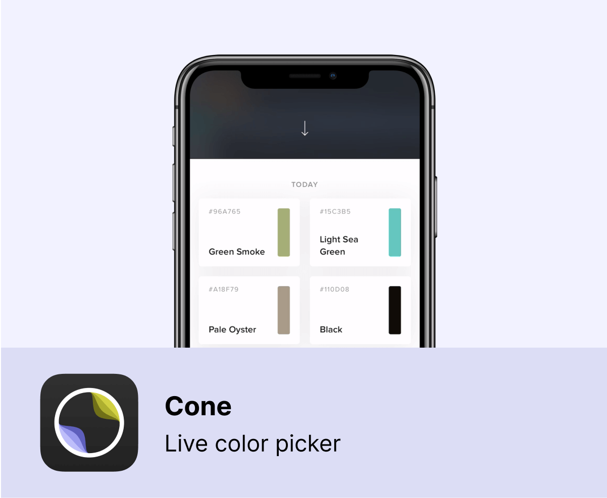 Cone App - Live color picker | UI Sources