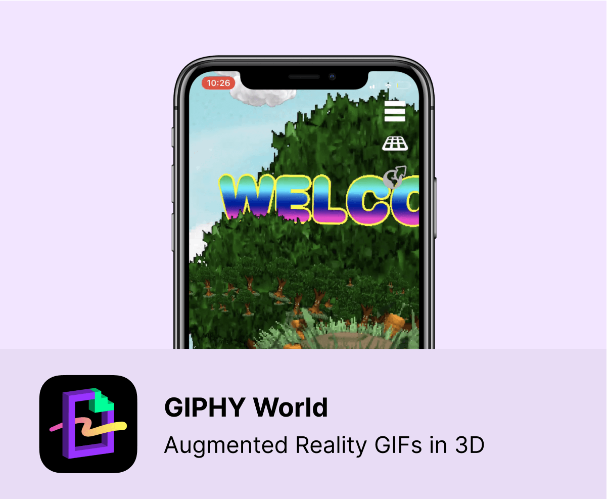 GIPHY World App - Augmented Reality GIFs in 3D | UI Sources