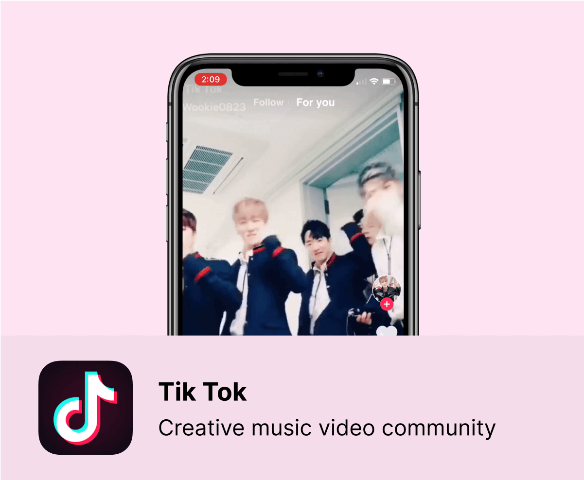 Tik Tok App - Creative music video community | UI Sources