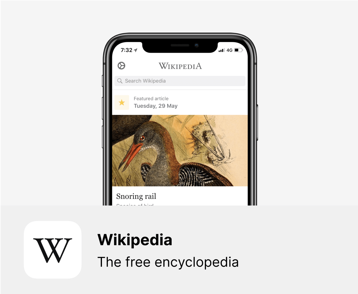 Wikipedia App - The free encyclopedia | UI Sources