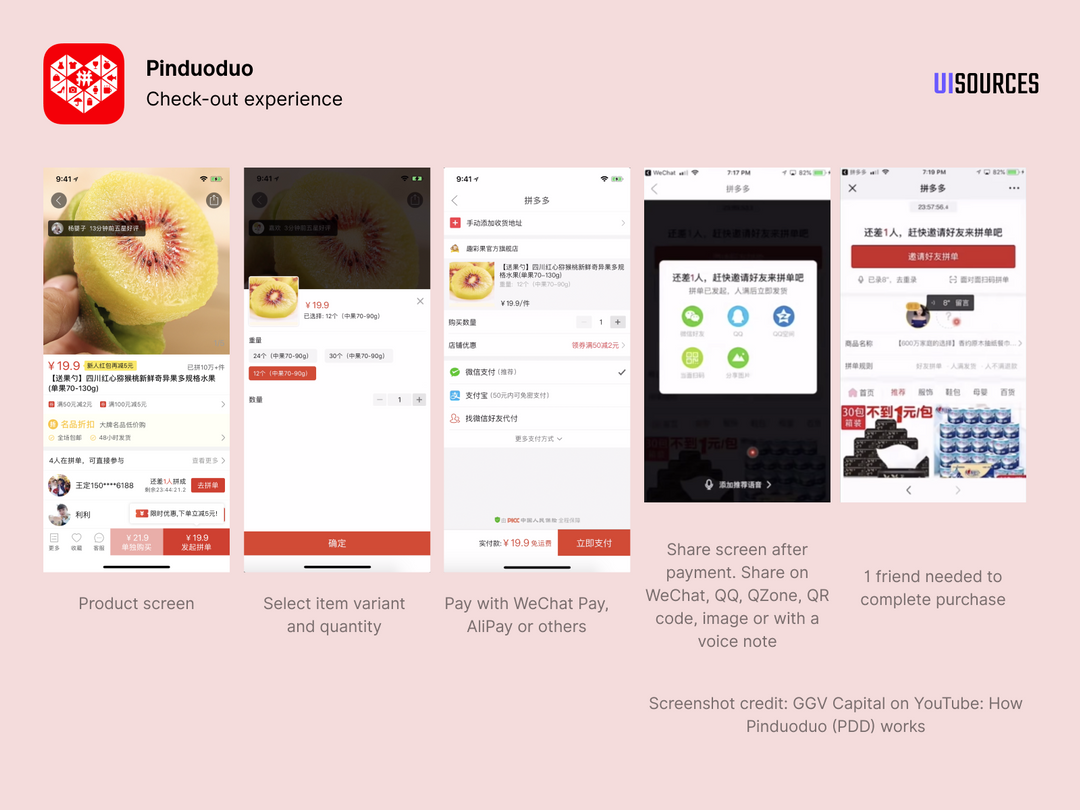 Pinduoduo (拼多多) App - Social and group shopping | UI Sources