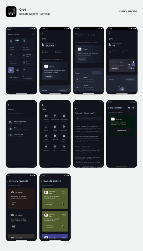 Cred - App Store Screenshots Screenshots | UI Sources