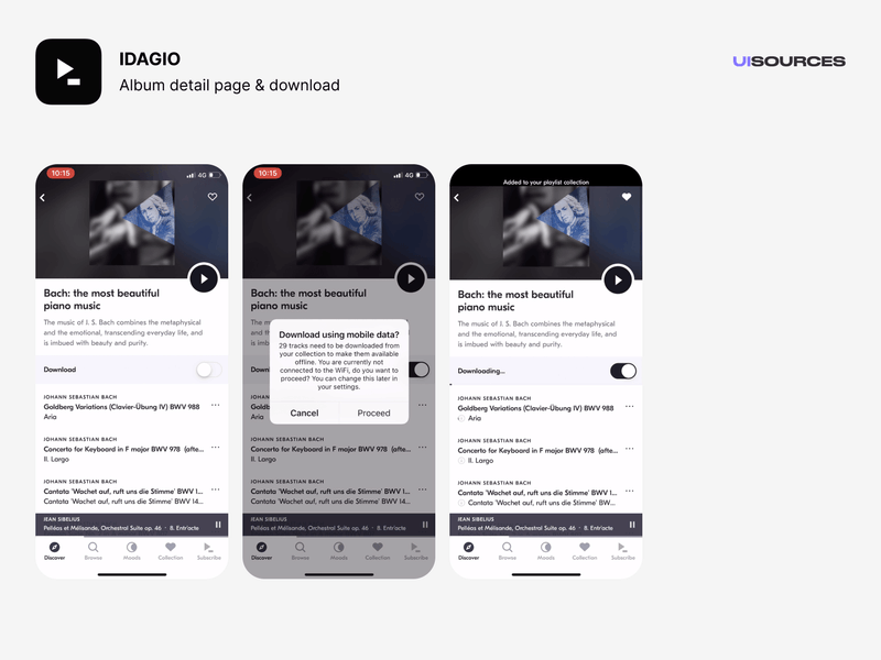 IDAGIO App - Classical music | UI Sources