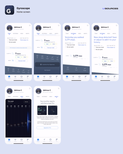 Gyroscope - App Store Screenshots Screenshots | UI Sources