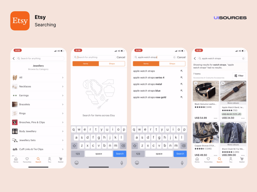 Etsy App - Buy handmade and vintage goods | UI Sources