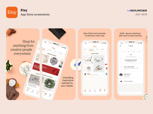 Etsy - App Store Screenshots Screenshots | UI Sources
