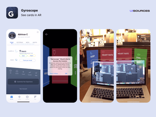 Gyroscope - Content Screens Screenshots | UI Sources