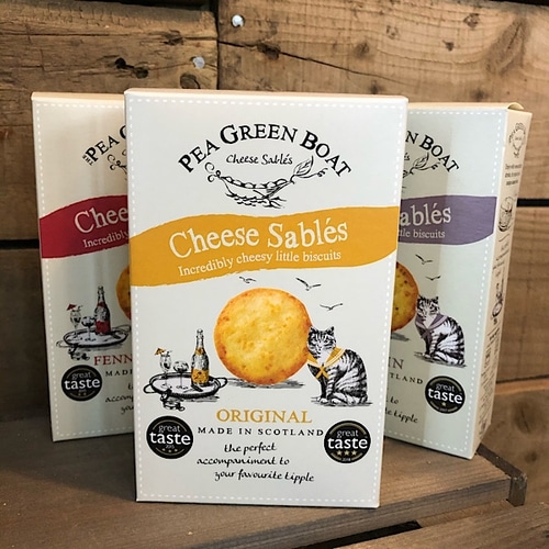 Pea Green Boat Cheese Sables | The Brand Family