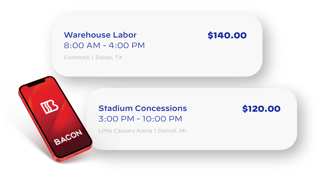 Bacon.Work – The App For Finding Local Gig Work