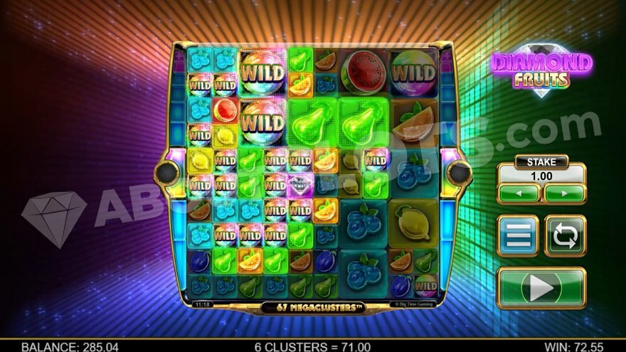 Diamond Fruits Megaclusters (Big Time Gaming) Slot Review - 💎AboutSlots
