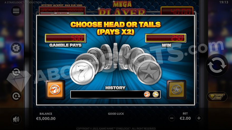 Mega Player (Stakelogic) Slot Review - 💎AboutSlots