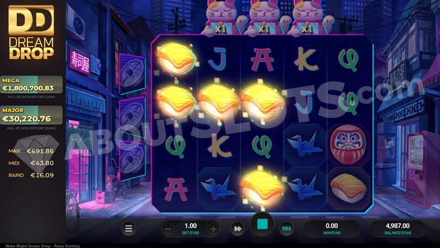 Neko Night Dream Drop (Relax Gaming) Slot Review - 💎AboutSlots