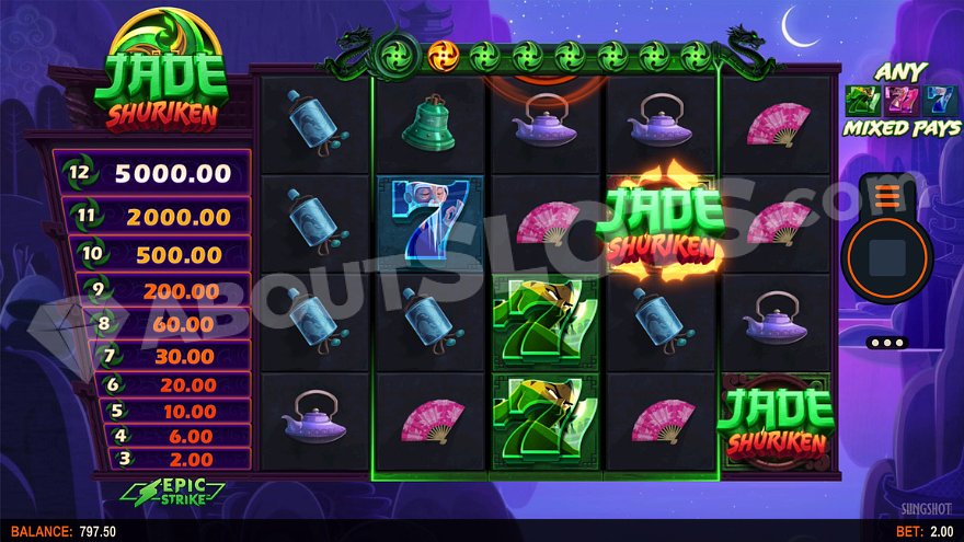 Jade Shuriken (SlingShot Studios) Slot Review - 💎AboutSlots