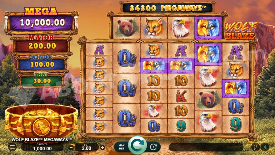 Wolf Blaze Megaways (Fortune Factory Studios) Slot Review - 💎AboutSlots