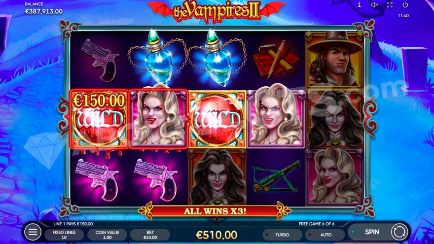 The Vampires 2 (Endorphina) Slot Review - 💎AboutSlots