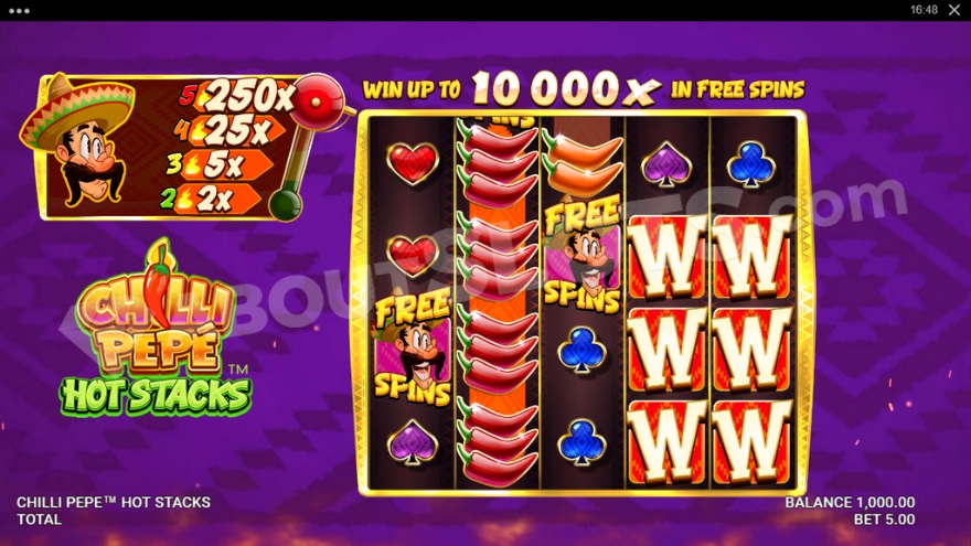 Chilli Pepe Hot Stacks (Just For The Win) Slot Review - 💎AboutSlots