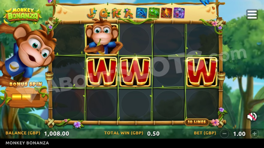 Monkey Bonanza (Northern Lights Gaming) Slot Review - 💎AboutSlots