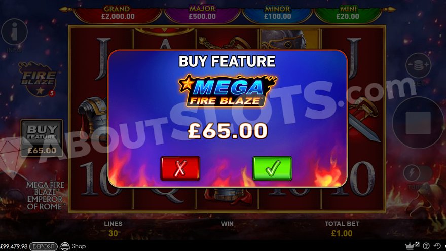 Mega Fire Blaze: Emperor of Rome (PlayTech) Slot Review - 💎AboutSlots