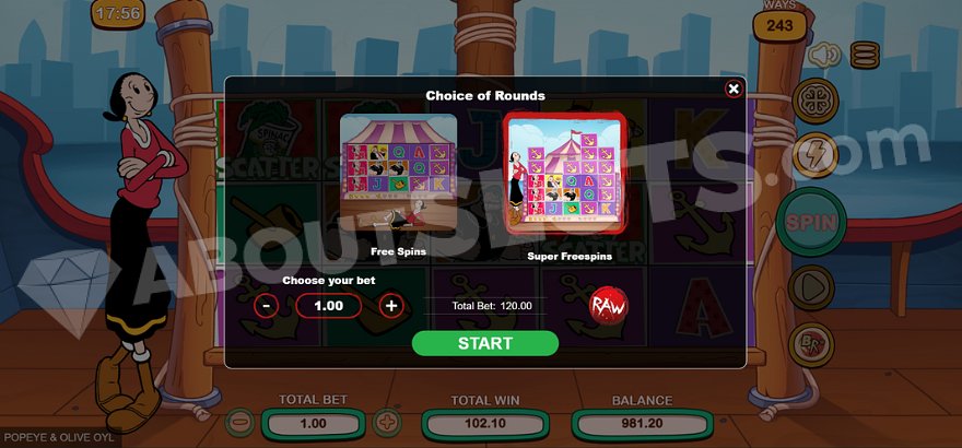 Popeye and Olive Oyl (Leander) Slot Review - 💎AboutSlots