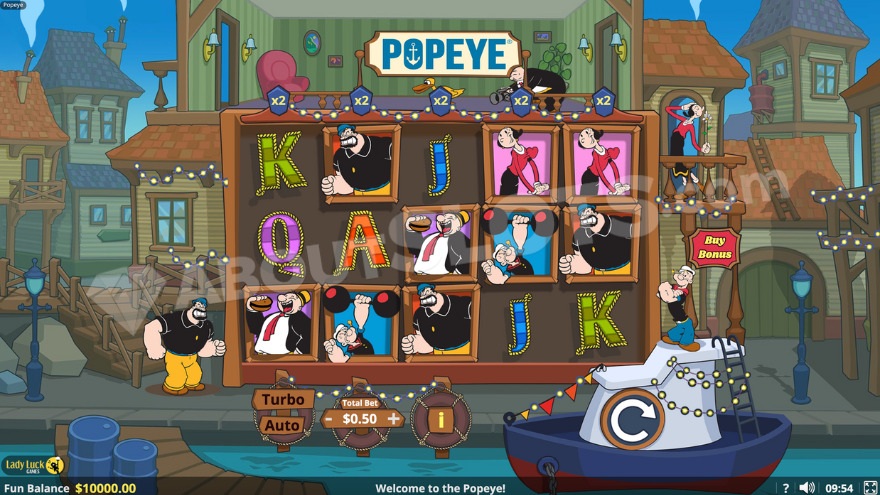 Popeye (Lady Luck Games) Slot Review - 💎AboutSlots