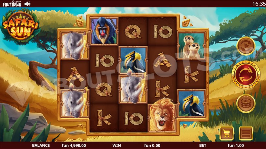 Safari Sun (Fantasma Games) Slot Review - 💎AboutSlots