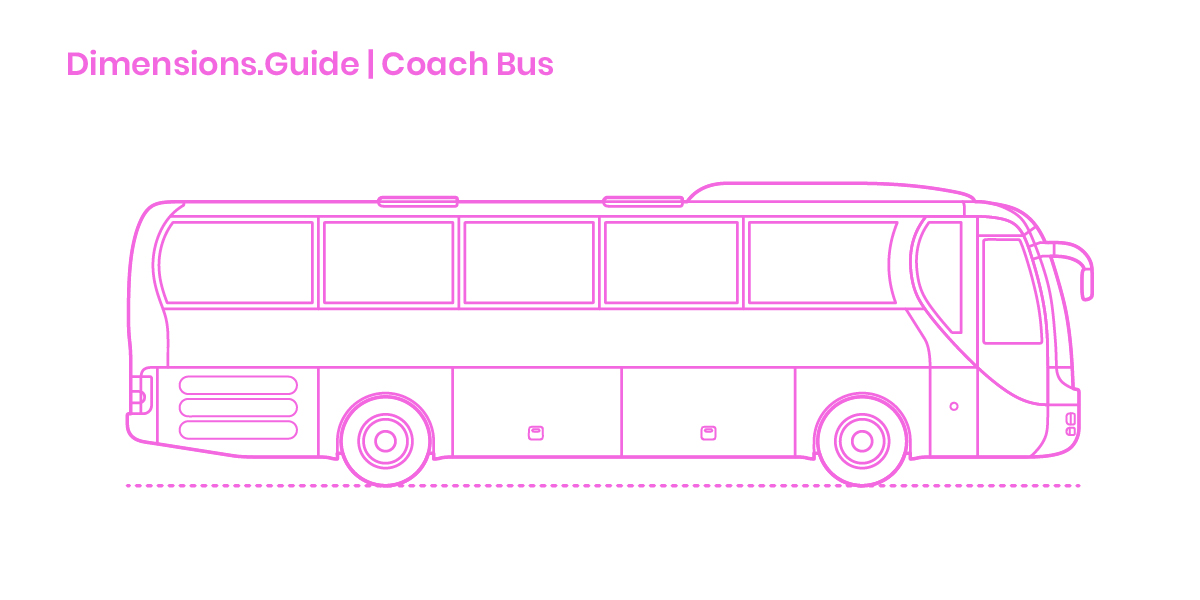 Coach Buses Dimensions Drawings Dimensions Guide