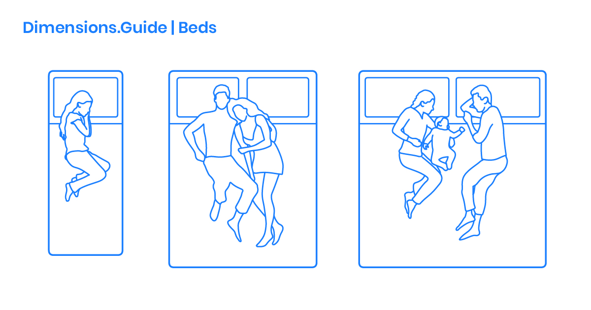 Beds Dimensions & Drawings | Dimensions.com