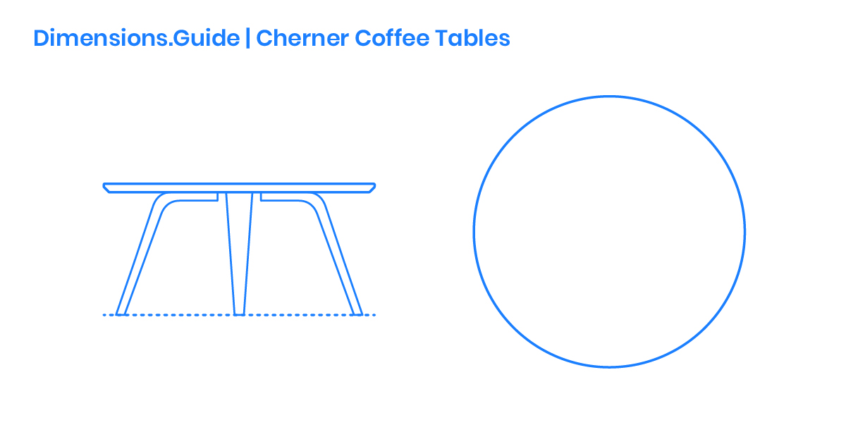 Cherner Coffee Tables Dimensions & Drawings | Dimensions.com