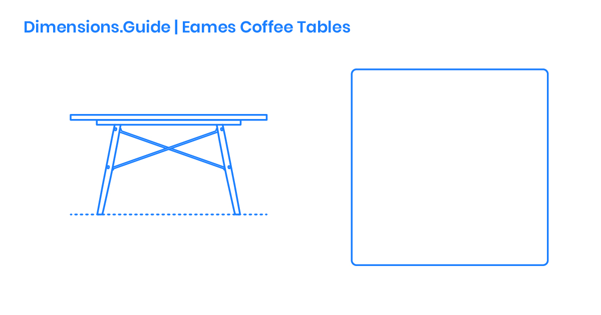 Eames Coffee Table Dimensions & Drawings | Dimensions.com