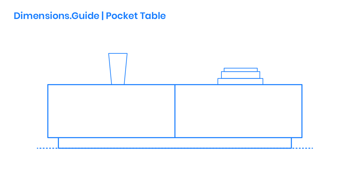 Pocket Table Dimensions & Drawings | Dimensions.com