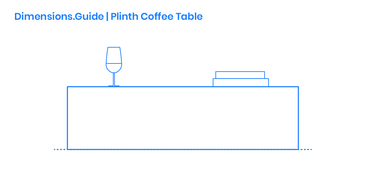 Plinth Coffee Table Dimensions & Drawings | Dimensions.com