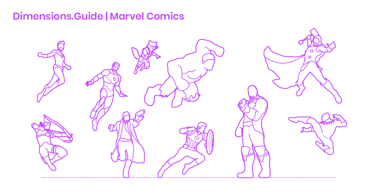 Marvel Comics Dimensions & Drawings | Dimensions.com