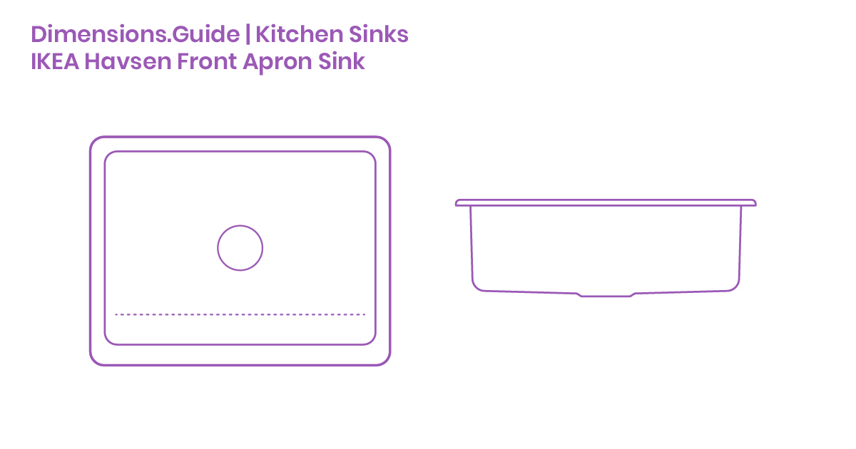 Ikea Havsen Front Apron Kitchen Sink Dimensions Drawings HAVSEN Apron ...