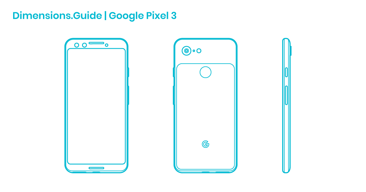 Google Pixel 3 Dimensions Drawings Dimensions Guide