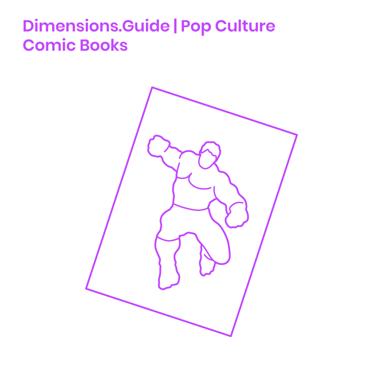 Comic Books Dimensions & Drawings | Dimensions.com