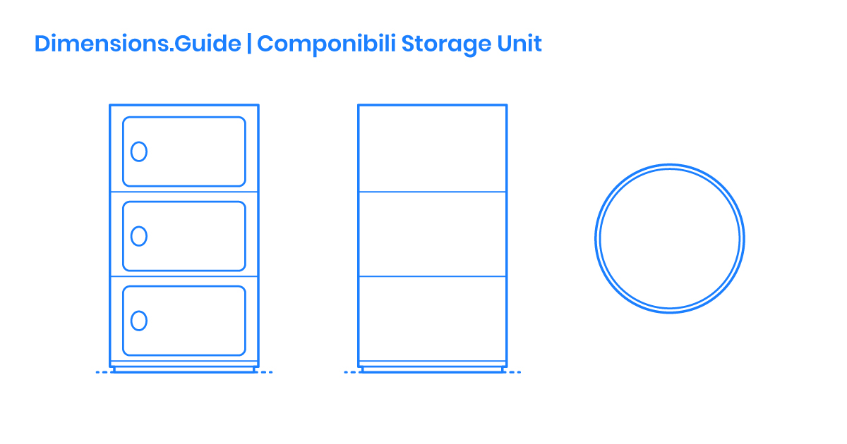 Componibili Storage Unit Dimensions & Drawings | Dimensions.com