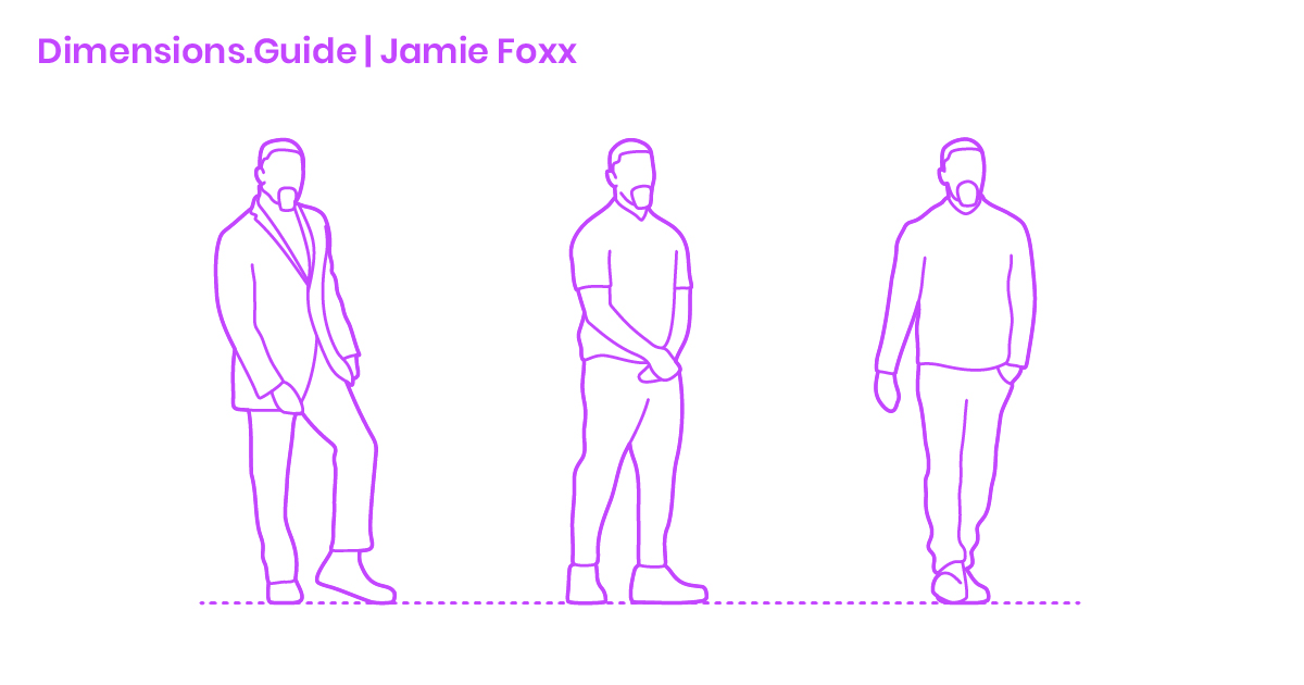 Jamie Foxx Dimensions & Drawings | Dimensions.com
