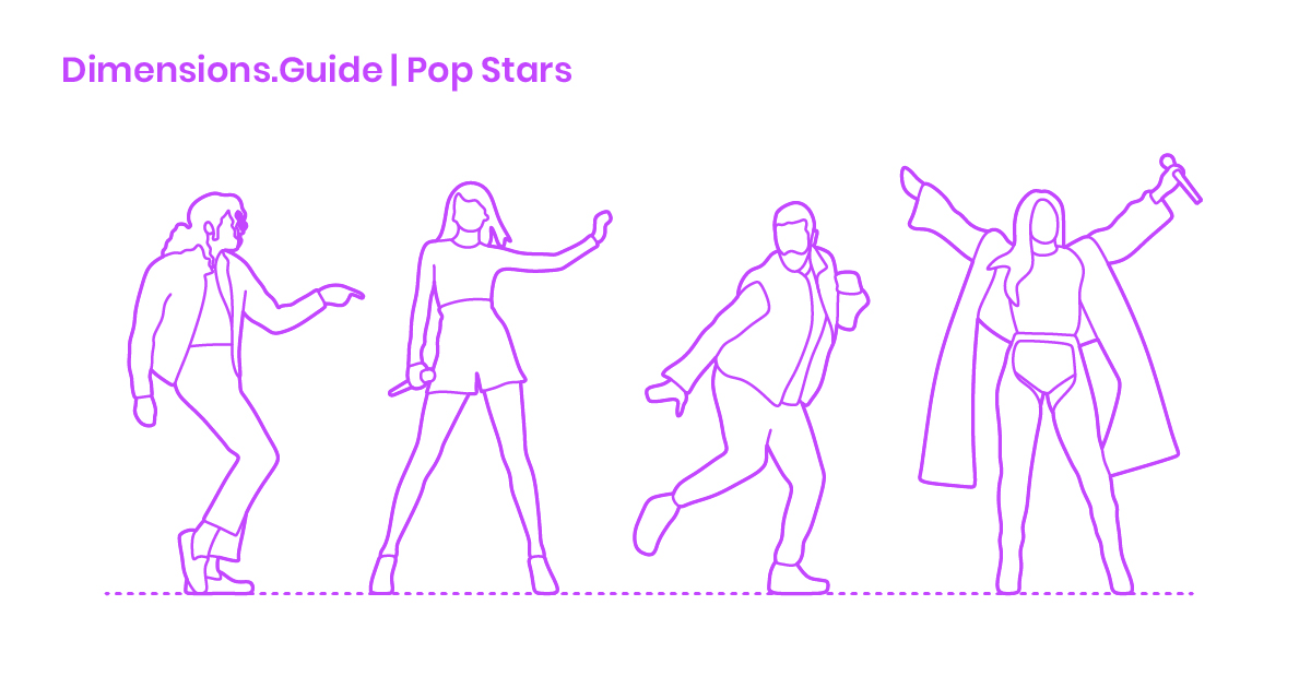 Pop Stars | Pop Music Dimensions & Drawings | Dimensions.com