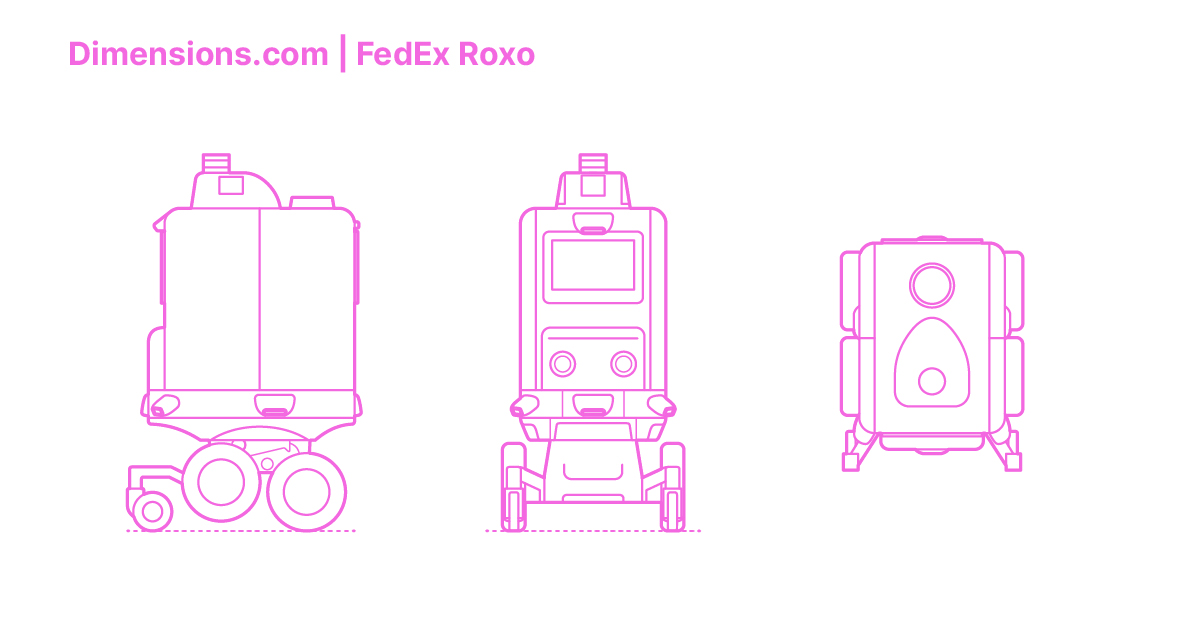 FedEx Roxo Dimensions & Drawings | Dimensions.com