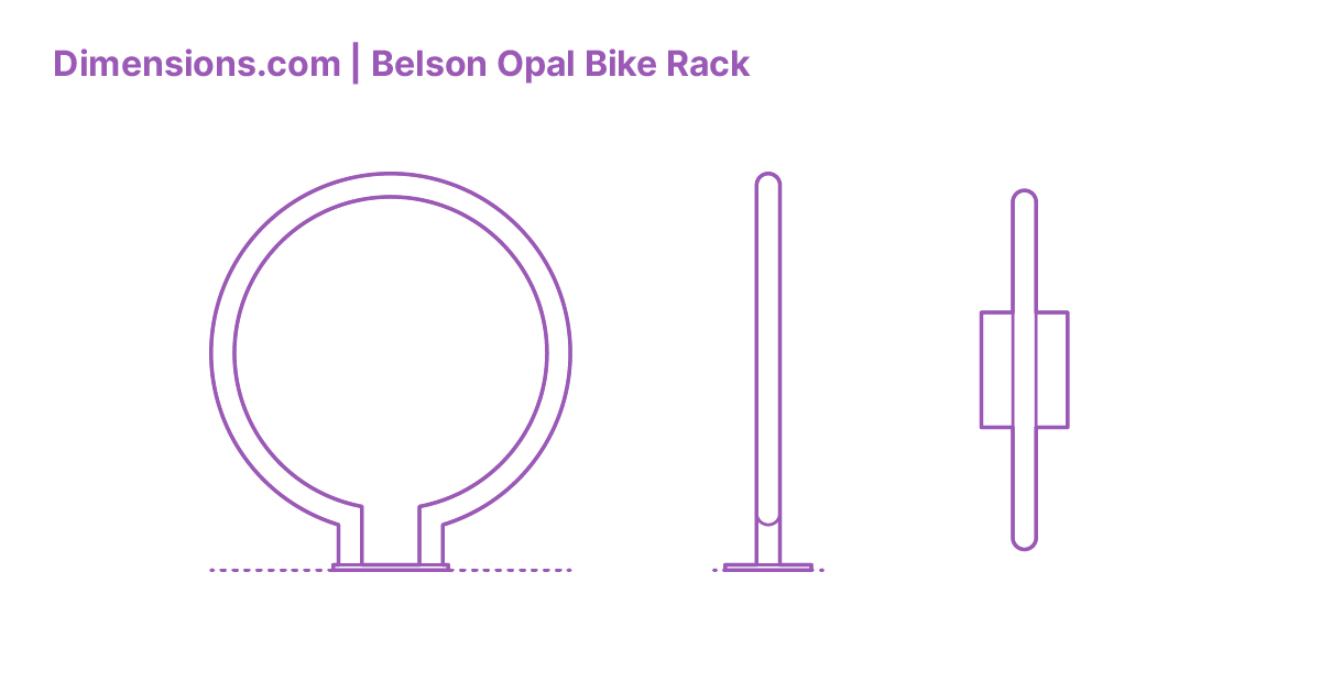 Belson Opal Bike Rack Dimensions & Drawings | Dimensions.com