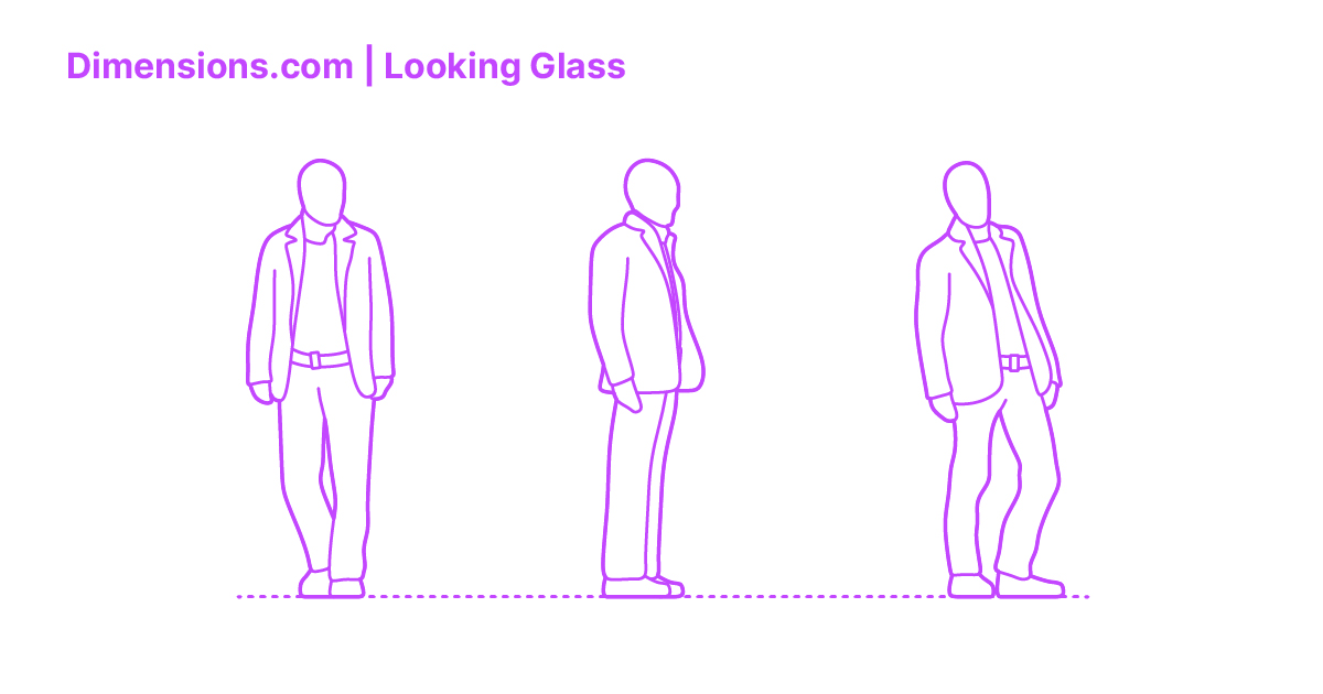 Looking Glass Dimensions & Drawings | Dimensions.com