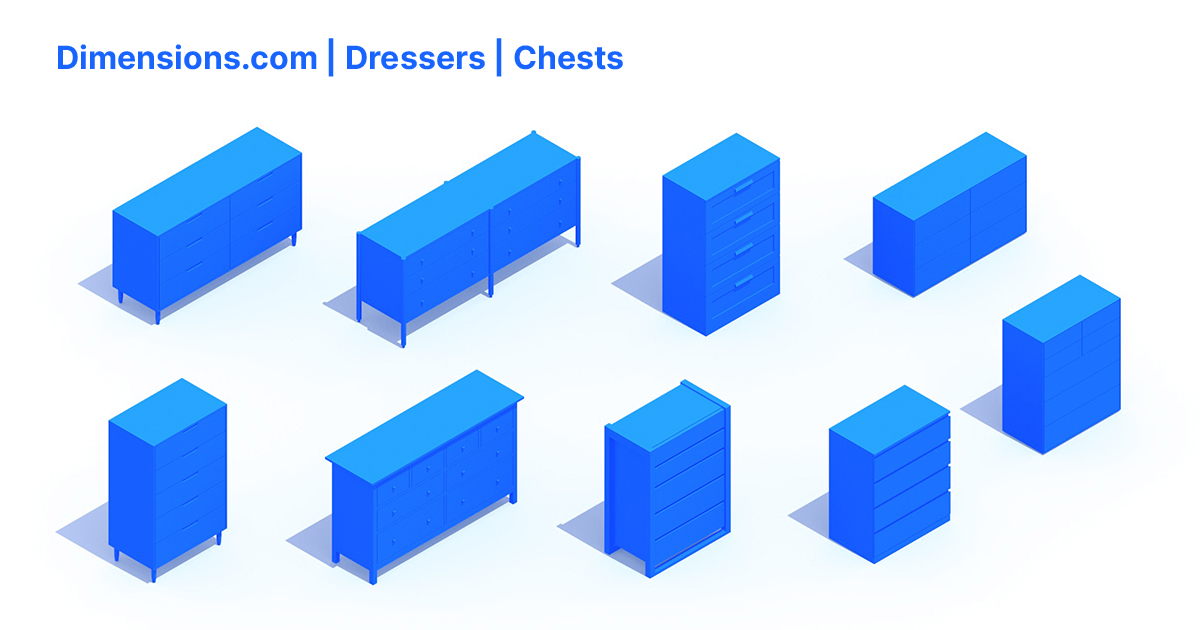 Dressers | Chests Dimensions & Drawings | Dimensions.com